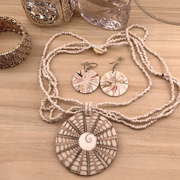 Accessories | Balinese Style Shiva Shell Multi Strand Beaded Necklace ...